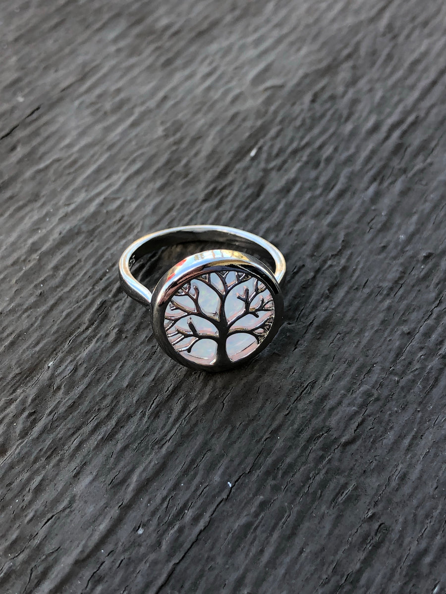 Tree of Life Fire Opal Rings – ApanaMama